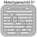 Motortypenschilder – Schülerunterlagen